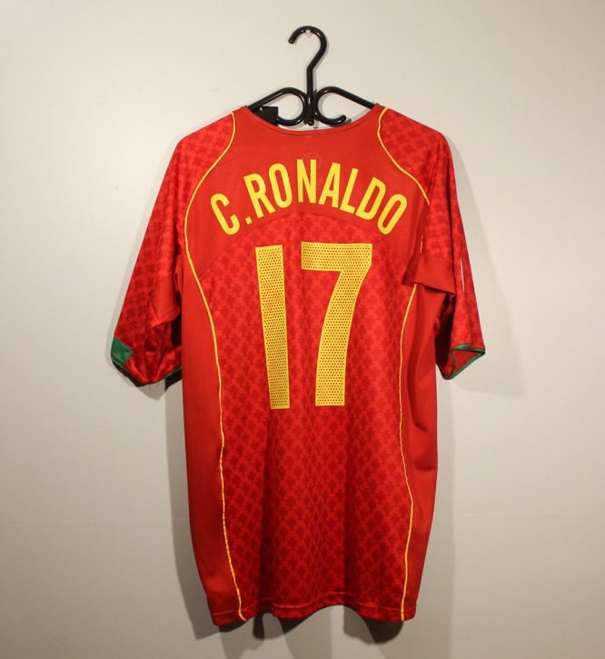 Portugal Euro 2004 Home Football Jersey Free Shipping Portugal Euro 2004 Home Football Jersey Free Shipping