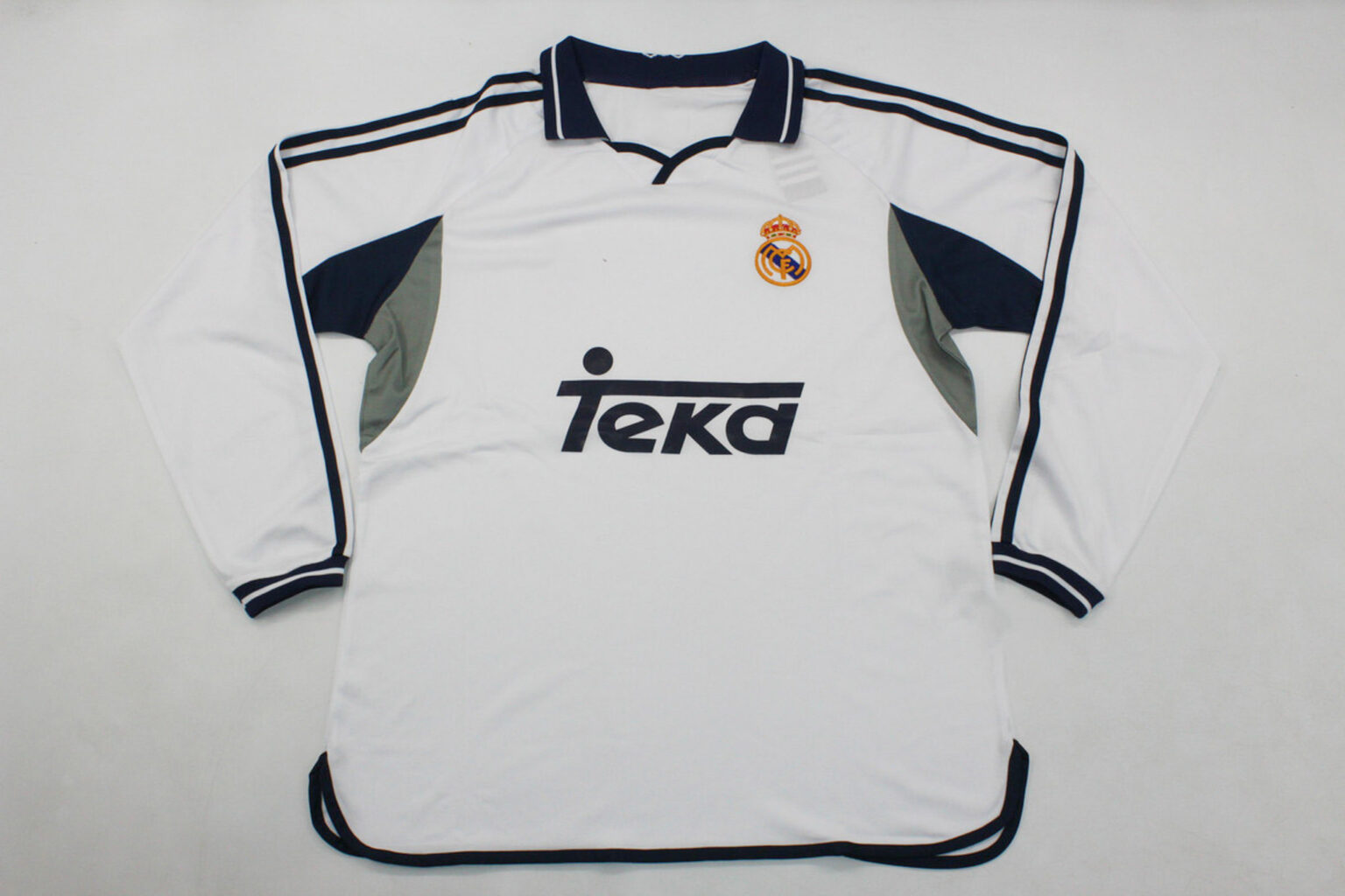 Real Madrid 2000–01 Home Long-Sleeve Shirt [Free Shipping]